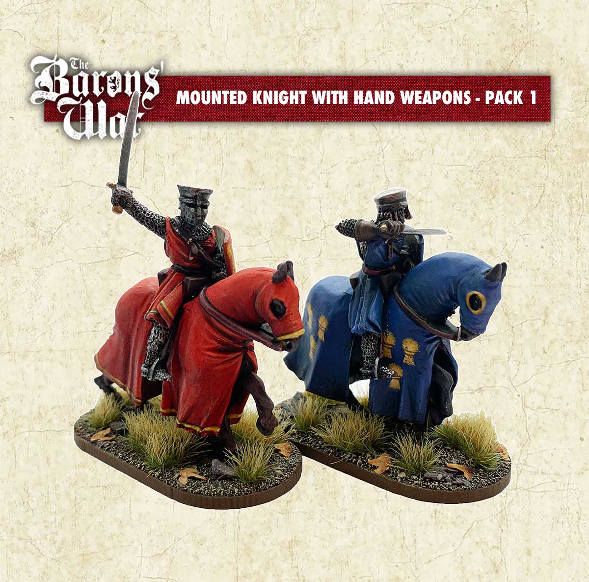 Mounted Knights with Hand Weapons 1 Footsore – Shieldwall Miniatures